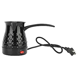 zjchao Electric Kettle Coffee Kettle Stainless Steel Coffee Maker Anti Dry Boil Mini Brewing Kettle Anti Scald Even Heating Coffee Pot with Removable Handle Us Plug 110V 600ml for Home