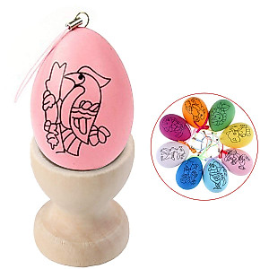 Toddmomy 10pcs Wooden Egg Cup Holders Wood Egg Stands Holders Displays Tabletop Storage for Abalone Shells Crystal Balls Christmas Thanksgiving Day Party Supplies 3.5cm