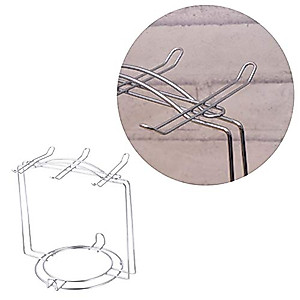 Cabilock Coffee Cup Holder with 6 Hooks, Stainless Steel Cup Holder Stand, Coffee Counter Bar Accessory (Silver)