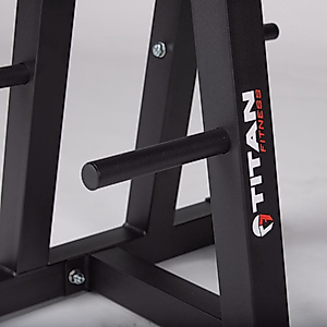 Titan Fitness Dumbbell Column Stand and Plate Tree, 260 LB Capacity, Organize Classic Dumbbells Power Block Dumbbells Loose Plates