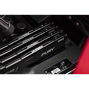 HyperX Fury 32GB 3200MHz DDR4 Ram CL16 DIMM Black Desktop Memory with low-profile heat spreader