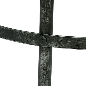 Christopher Knight Home Rivet Side Table, Anitique Gunmetal + Brown Wash