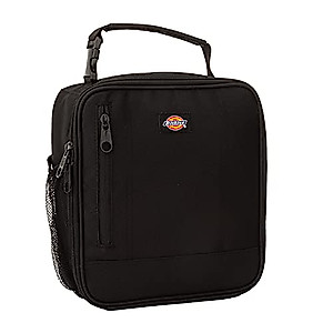 Dickies Basic Insulated Lunch Bag for School and Work, Thermal Reusable Office Lunch Box for Kids, Boys, Girls, Men, Women (Black)