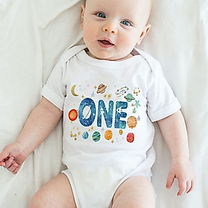 Space One Birthday shirt Birthday boy Shirt astronaut 1st Birthday Party 1st trip around the sun birthday outfit rocket 1st Birthday Shirt (18 month)