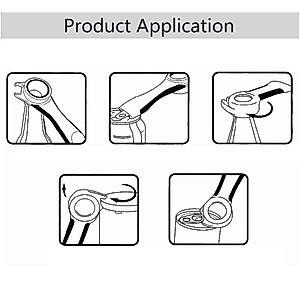 Multi Jar Bottle Opener,All in One Bottle Opener,5-in-1 and 6-in-1 Multi Opener Kitchen Tools Set,Can Jar Opener Kit with Ergonomic Anti Slip Grip Handle,Safe and Efficient Opening (Style 1)