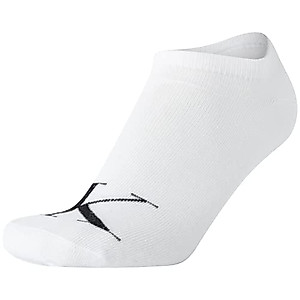 Calvin Klein Women’s Socks – Cushion No Show Socks (6 Pack), Size 4-10, White Monogram