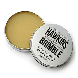 Hawkins & Brimble - Beard Balm for Men, 50g - Mens Beard Grooming Balm for Smoothing, Softening & Conditioning - Beard Styling Balm to Support Beard Growth - Elemi & Ginseng Acclaimed Signature Scent