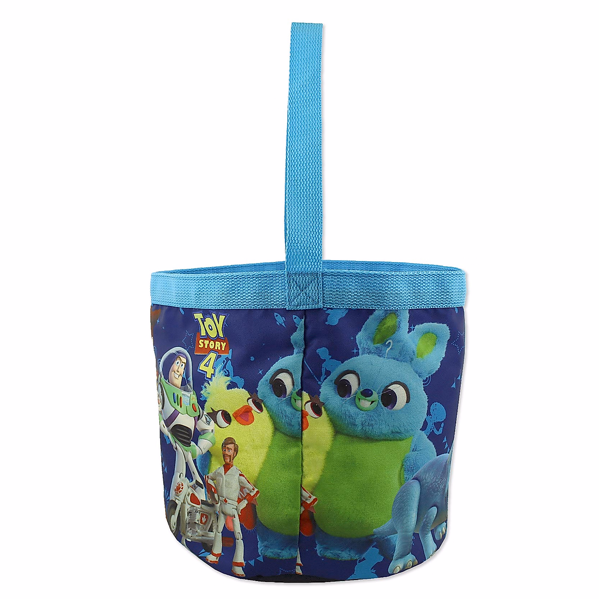 Disney Toy Story 4 Boys Girls Collapsible Nylon Gift Basket Bucket Tote Bag (One Size, Toy Story 4)