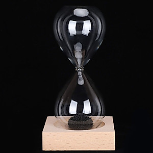 Hourglass Sand Timers, Magnetic Hourglass Birthday Present, Clear Smooth Glass Desk Decor, for Home Decor Birthday Gift