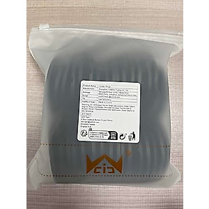 WCIC 48 PCS Curtain Grommets 40mm Roman Ring Inner Diameter (1-9/16") Nanoscale Low Noise Shower Curtain Rings for Curtain Rod Plastic Curtain Grommet Kit Black