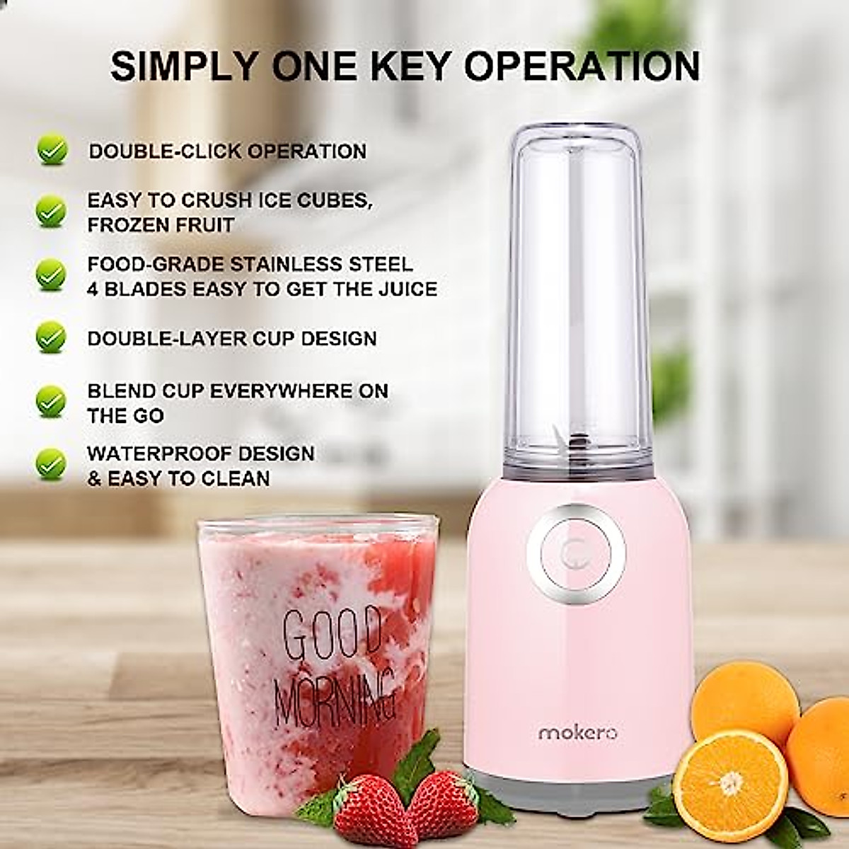 Portable Blender Nutrient Extractor Electric Juicer Cup for Shakes and Smoothies Vegetable Fruit Mix Food Processor Frozen Drink Crushed Nuts Spices