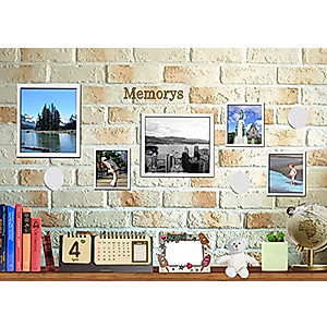 OYEAA 4 Double Sided Sticky Pads 3.15 Inches Round Adhesive Suction Tab Perfect for Mounting, Dashboard Toys, Windshield, GPS, Tiles, Wall Pictures