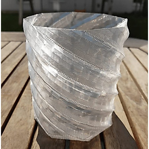 Prinko USA Raw Material PETG Filament 1.75mm, 3D Printer Filament, 1kg Filament (2.2lbs), Dimensional Accuracy 99% Probability +/- 0.03 mm, Fit Most FDM Printer (Clear)