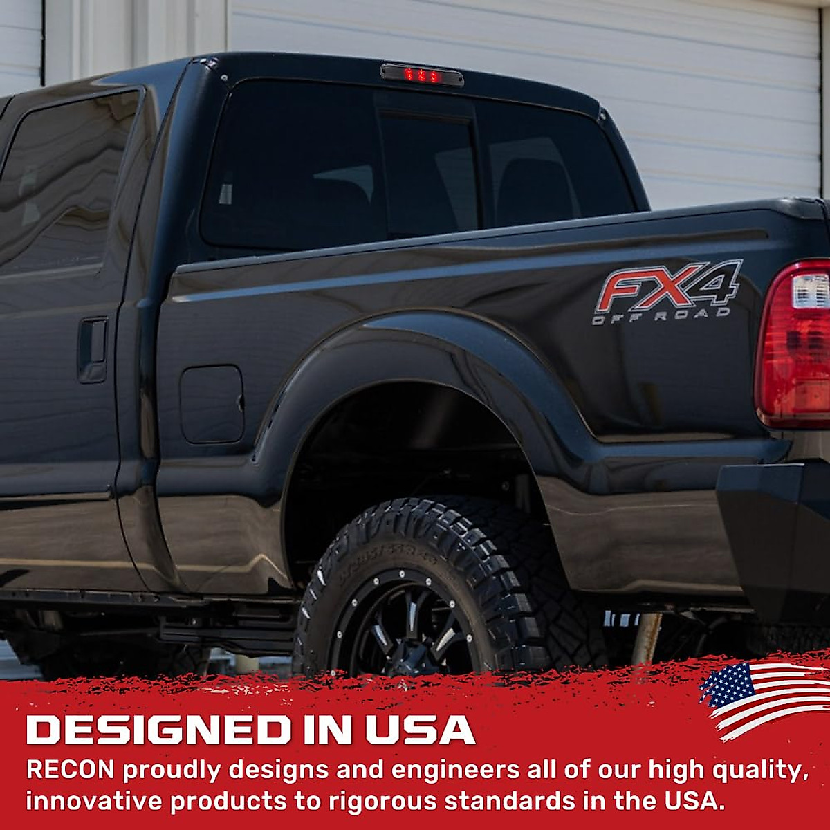 Recon 264116BK LED Third Brake Light Kit 1999-2006 Ford F250HD/F350/F450/F550 Super Duty & 1995-2003 Ranger - Smoked Lens