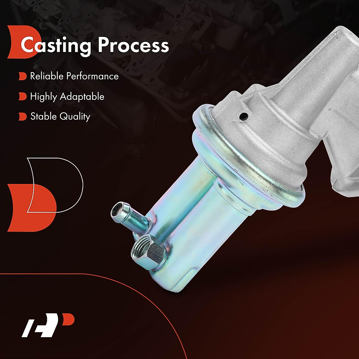 A-Premium Mechanical Fuel Pump Compatible with Ford & Mercury Models - F-100, F-150, F-250, F-350, Bronco, Elite, Gran Torino, Granada, LTD, LTD II, Maverick, Ranchero, Torino