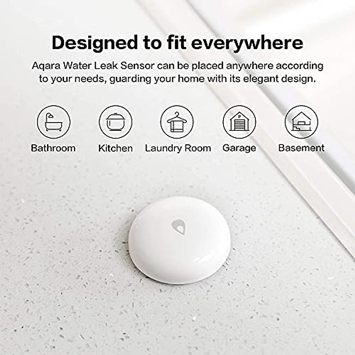 Aqara 2K Security Indoor Camera Hub G3 Plus Aqara Water Leak Sensor, AI Facial and Gesture Recognition, Infrared Remote Control, 360° Viewing Angle via Pan and Tilt