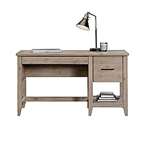 Sauder Summit Station Desk, L: 52.09" x W: 19.29" x H: 29.02", Laurel Oak Finish