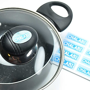 Kosher Kitchen Stickers. Labels with Self Adhesive for Jewish Kitchen Accessories. 20 Chalabi Blue, 20 Basari Red, 16 Parve Green. Sheet of 56 pcs. of Different Sizes and Shapes