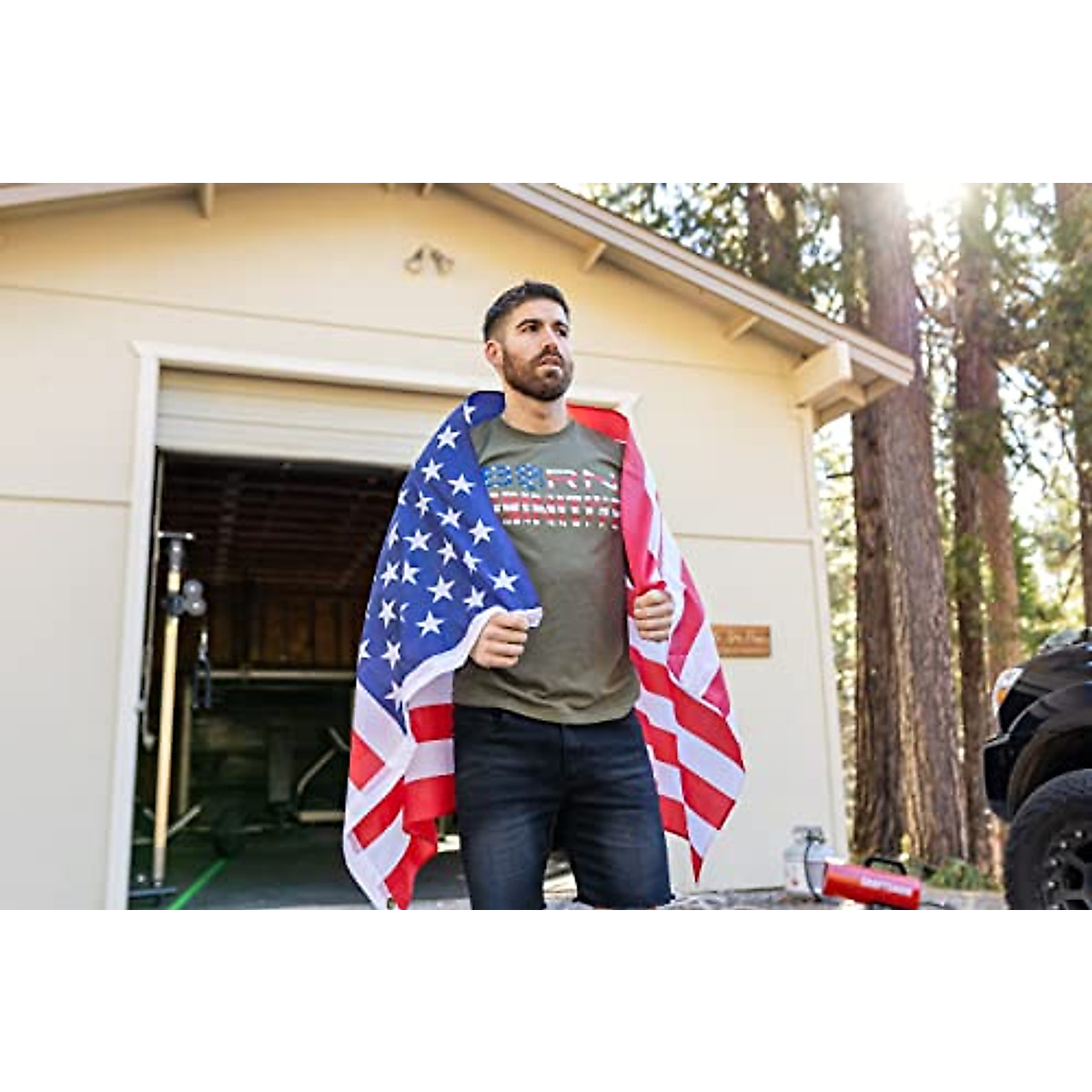 Born Primitive Flex Stretchy Denim Jorts for Men (Medium, Black Denim) - Cotton-Mix Jean Workout Shorts - Durable Stretchy Fabric Holds Its Shape While Still being Comfortable for All-Day Wear