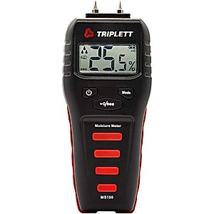 Triplett MS100 Pin Moisture Meter for Wood and Building Materials with Audible Indicator