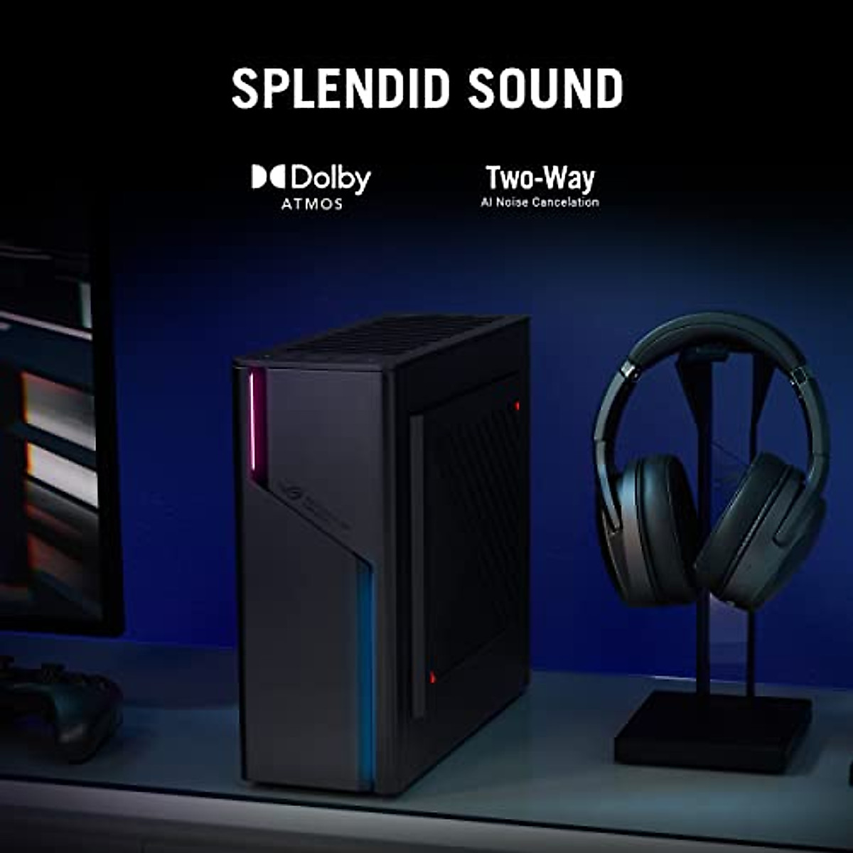 ASUS 2023 ROG G22CH DS766 Gaming Desktop PC, Small Form Factor, Intel Core i7-13700F, NVIDIA GeForce RTX 3060 Ti, 1TB SSD Gen 4, 16GB DDR5 RAM, Windows 11, G22CH-DS766,Gray