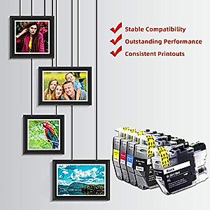 EXCERCUS LC3019 3019 LC3017 Ink Cartridge Replacement for Brother LC3019 3019 LC3017 XL LC 3017 Ink (2B/1C/1M/1Y,5 Pack) Work with Brother MFC-J5330DW MFC-J6930DW MFC-J6530DW MFC-J6730DW
