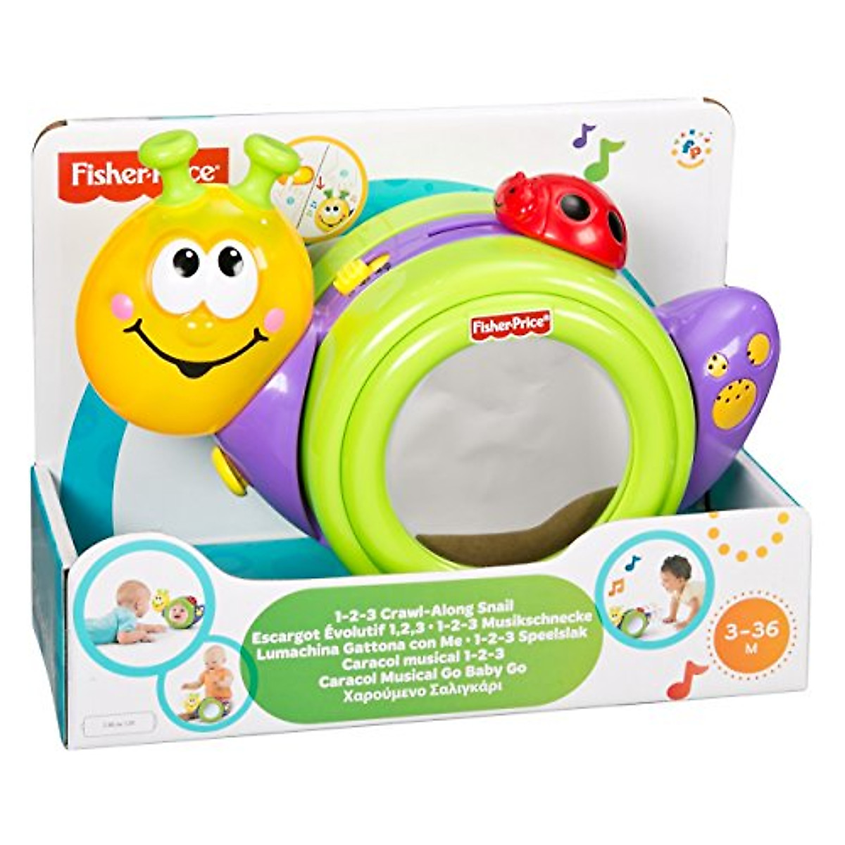 Fisher-Price Go Baby Go! 1-2-3 Crawl Along Snail