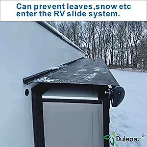 Dulepax-RV Slide Out Awning Fabric Replacement-(46" x 170.2", White- Fabric only)-Universal Slide-Topper Replacement for 5th Wheel RVs, Travel Trailers and Motorhomes…