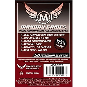 Premium Card Game Sleeves, Red