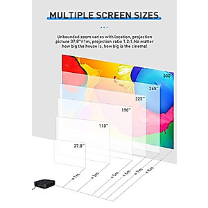 DROOS P15 Mini DLP Projector HDMI-Compatible Pocket Video Beamer Portable Android Home Theater Bluetooth 3D Proyector (projectors)