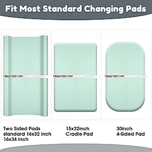 6 Pieces Baby Changing Pad Cover Soft Cotton Diaper Changing Table Sheets for Baby Boys Girls for Most Baby Changing Pads, 32'' x 16"