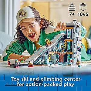 LEGO City Ski and Climbing Center Building Set, 1045 Pieces, for Kids Ages 7 and Up