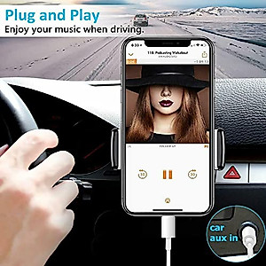 Lightning to 3.5mm Audio Cable 3.3FT, [Apple MFi Certified] iPhone AUX Cord for Car Stereo,Speaker,Home Stereo,Headphone, for iPhone 14/14 Pro/ 13/13 Pro/ 12/12 Pro/ 11 /X/XS/XR/ 8/7/ iPad- White