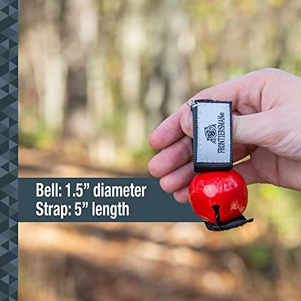 SABRE Frontiersman Bear Bell, Magnetic Silencer, Durable Hook and Loop Strap Attachment, Helps To Prevent Startling Bears While Hiking