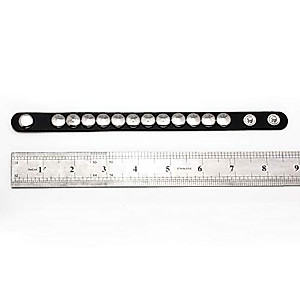 Eigso 2Pcs Black Leather Bracelet for Men Women Adjustable Hematite Punk Spike Metal Cuff Bangle