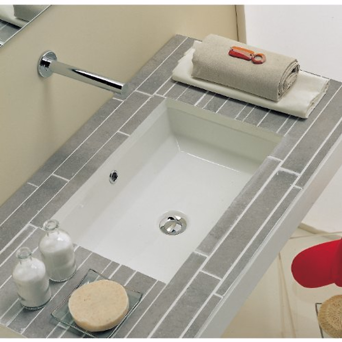 KINGSMAN Rectrangle Undermount Vitreous Ceramic Lavatory Vanity Bathroom Sink Pure White (27.9 Inch with Pop-up Drain)