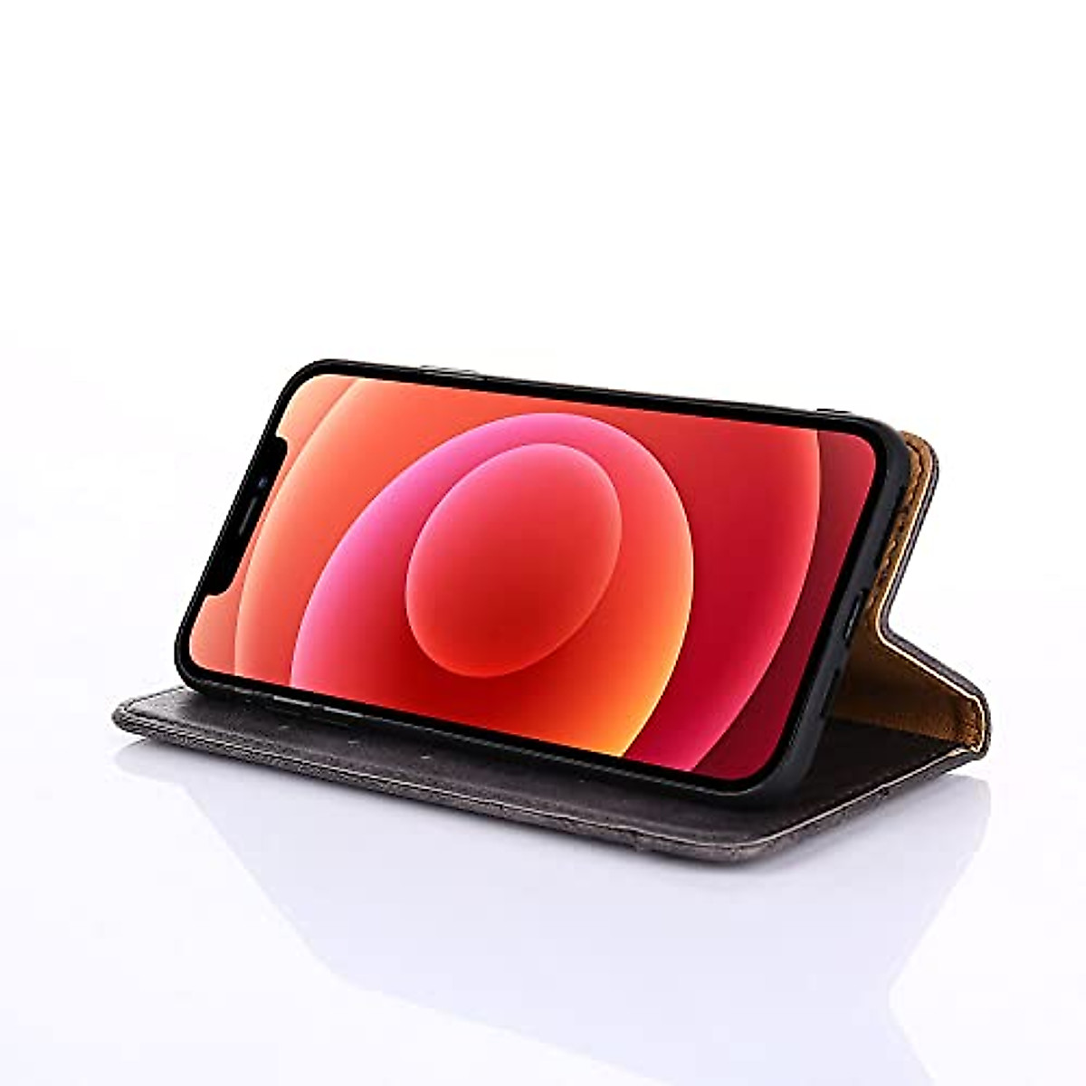 Fansipro Wallet Folio Case for Oppo Reno 2 F, Premium PU Leather Slim Fit Cover for Reno 2 F, 3 Card Slots, Align Cutouts, Gray