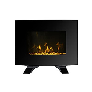 Danby Designer DDEF02213BD13 22" Wall Mount Electric Fireplace in Black Multi-Colour LED Flame and Ember Bed Remote Control Included