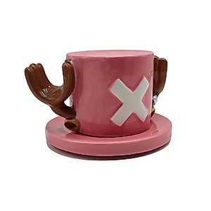 KOSMO MASA Anime Merch Chopper Coffee Mugs Pink Hat Ceramic Tea Milk Cup Office Collection Gifts for Adults Christmas Birthday, Chopper
