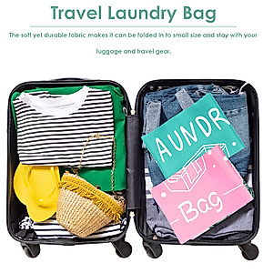 2 Pack Extra Large Travel Laundry Bags with Drawstring, Waterproof XL Laundry Bags for Dirty Clothes Suitcase, Gym Clothes, Machine Washable Camp Dry Wet Laundry Bag Sleepaway Suitable for Fitness