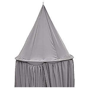 Edith qi Kids Baby Bed Canopy, Girls Boys Bedding Round Dome Children Princess Castle Play Tent Cotton Net, Indoor Outdoor Castle Hanging House Decoration Nursery Reading Nook Cotton Canvas