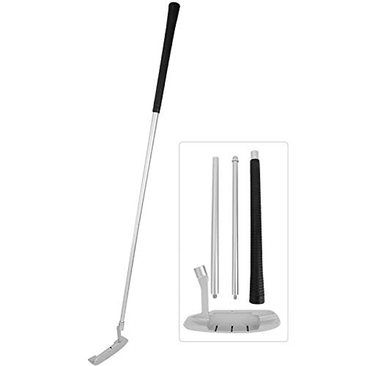 Solid Golf Putter Golf Club,with Rubber Grip,for Golf Training