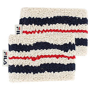 Fila Unisex Retro Comfort Tennis Wristbands O/S Beige