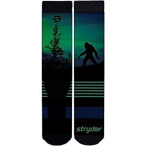 Stryder Gear Rayon Made From Bamboo Performance Socks - Northern Lights Bigfoot