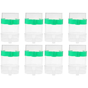 HANABASS Dispenser Container Dispenser Container 8 Pcs Bird Water Parrot Cage Water Feeder Bird Water Holder Automatic Birds Feeder Dispenser Automatic Bird Auto Feeder Auto Feeder
