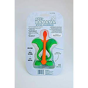Baby Banana - Mystical Dragon Toothbrush, Training Teether Tooth Brush for Infant, Baby, and Toddler