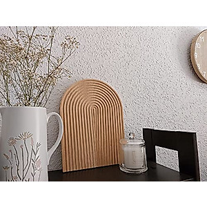 Decorative Wood Charcuterie Board, Wooden Serving Board, Kitchen Shelf Decor (Oval)
