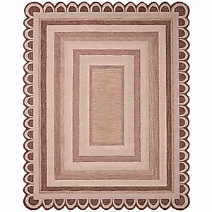 Loloi Justina Blakeney x Buena Onda Collection BUE-02 Clay/Blush, Contemporary 7'-9" x 9'-9" Area Rug