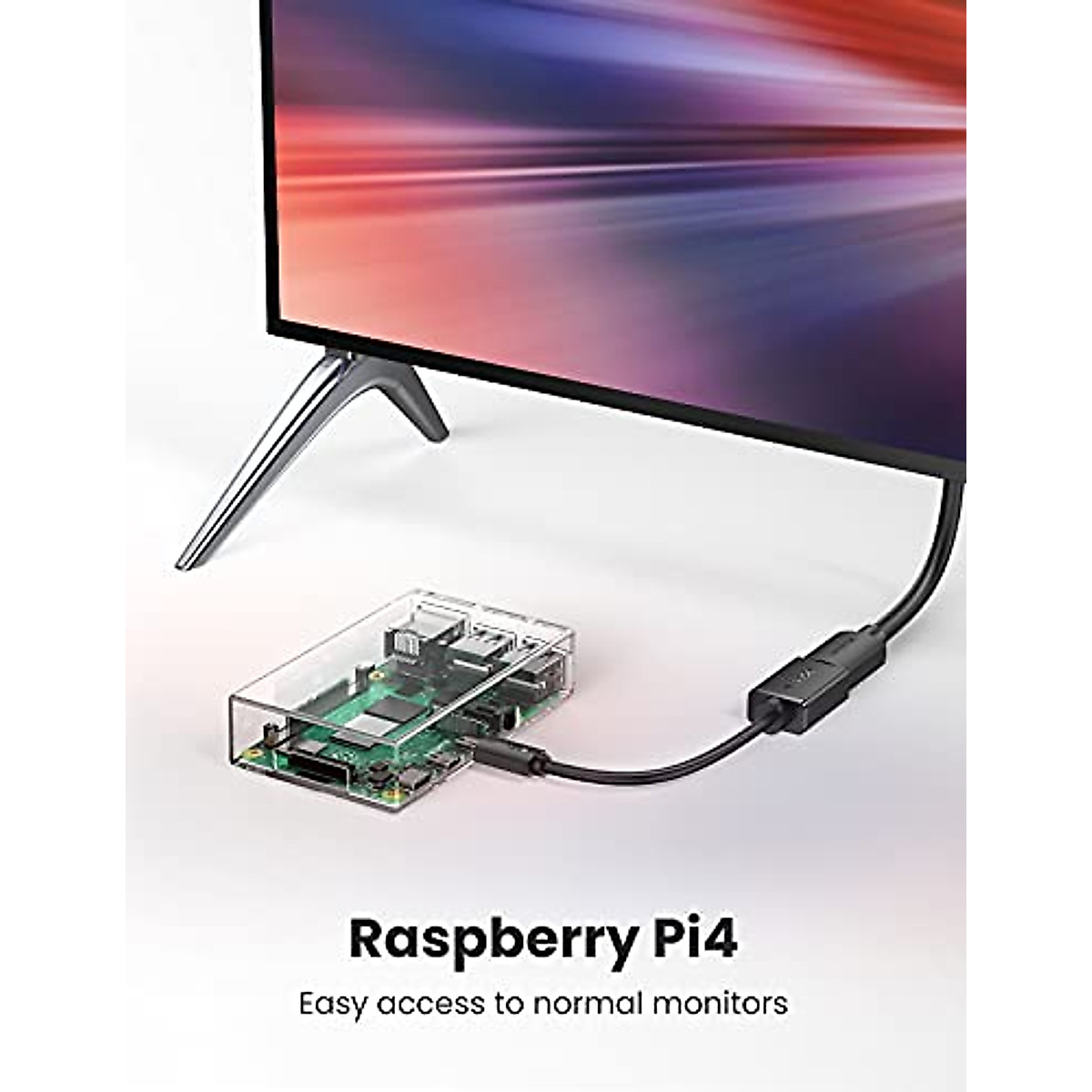 UGREEN 4K Micro HDMI to HDMI Adapter Male to Female Cable HDMI 2.0 4K@60Hz HDR 3D Dolby 18Gbps High Speed Compatible with GoPro Hero 7 6 Raspberry Pi 4 Sony A6000 Camera Retroid Pocket 2+
