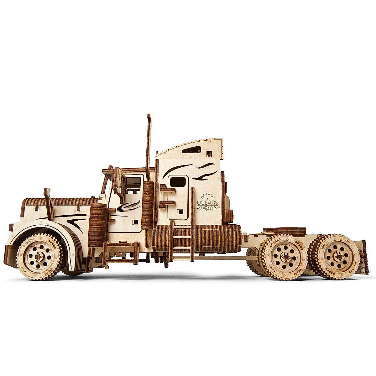 UGEARS Bundle Heavy Boy Truck VM-03 and Trailer for Heavy Boy Truck VM-03 Self-Assembling 3D Wooden Model Models 3-D Wooden Puzzle - Mechanical Heavy Boy Truck VM-03